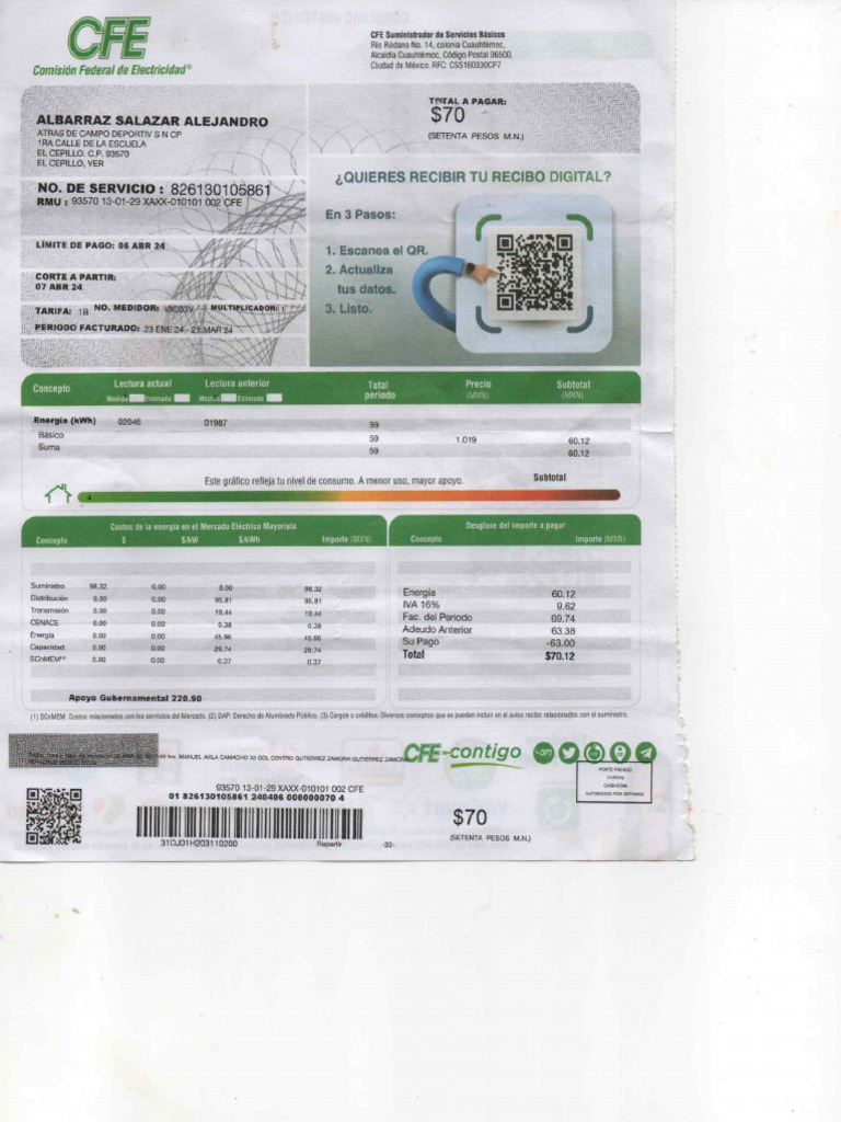 Comprobante de Domicilio | PDF