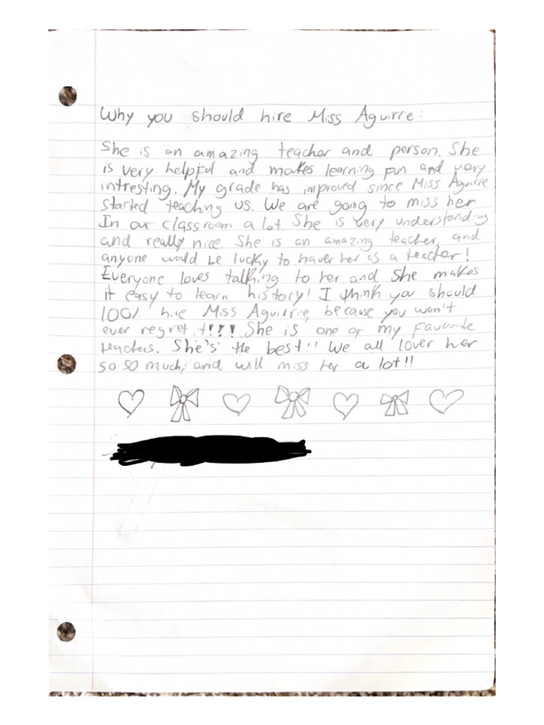 Student Letter of Rec 2 | PDF