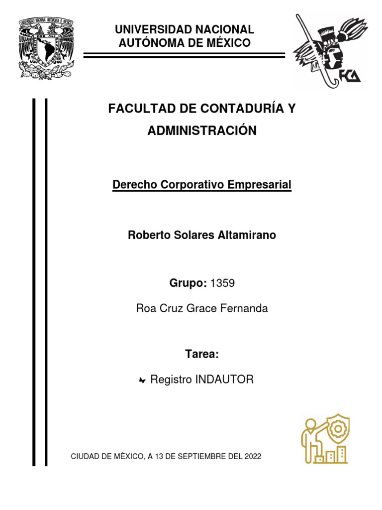 Registro de Obras en INDAUTOR | PDF | Autor