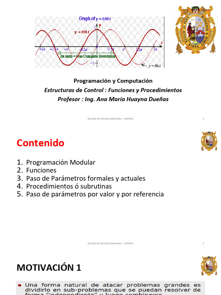 TEO-D-Funciones y Procedimientos-1 | PDF | Lenguaje de programación | C