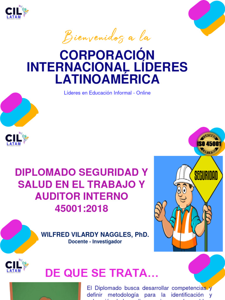 Presentacion Diplomado en SG-SST - Iso 45001 - Cil Latam | PDF | Seguridad y salud ocupacional ...