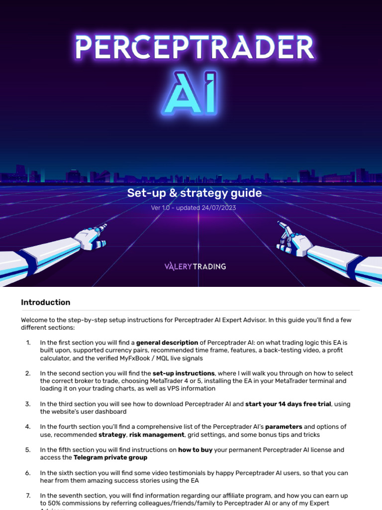 Perceptrader AI - Setup guide | PDF | Artificial Intelligence | Intelligence (AI) & Semantics