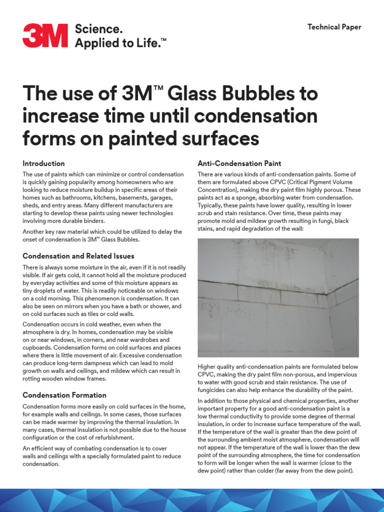Glass Bubbles Condensation White Paper-V1-Celum | PDF | Paint | Humidity