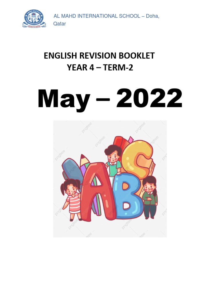 Year 4 English Revision Booklet | PDF | Adverb | Verb