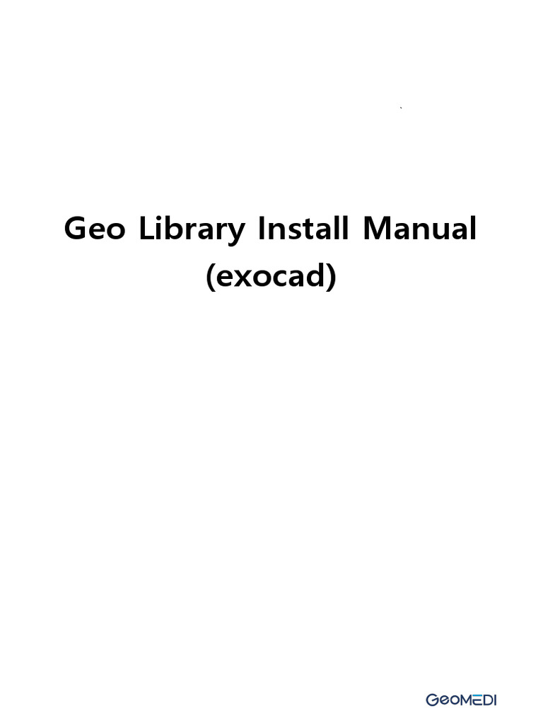 Geo Exocad Library Installion - Ef19b | PDF