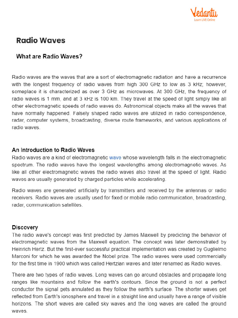 Radio Waves | PDF