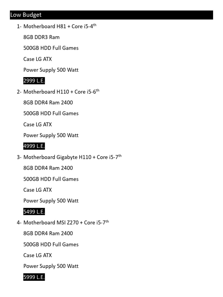 ليست التجميعات | PDF | Personal Computers | Computer Engineering