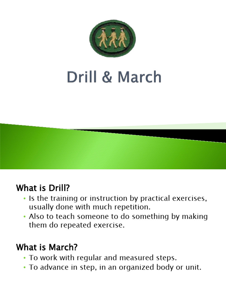 DRILL & MARCH Presentation | PDF | Disciplines | Flag