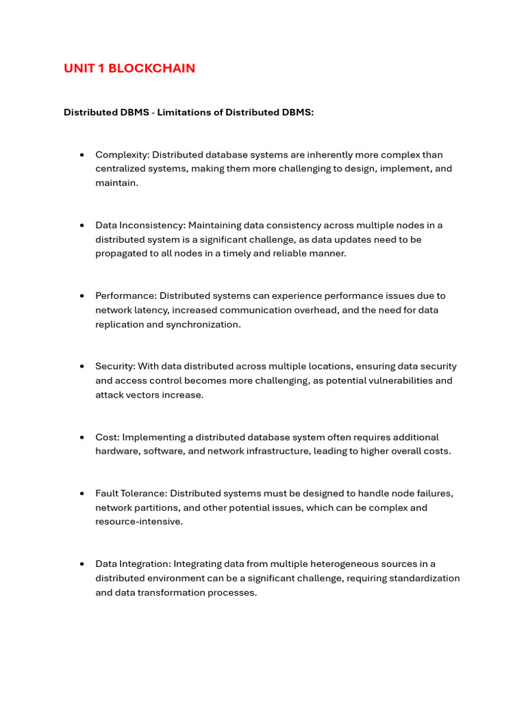 Unit 1 Blockchain-1 | PDF | Cryptocurrency | Databases