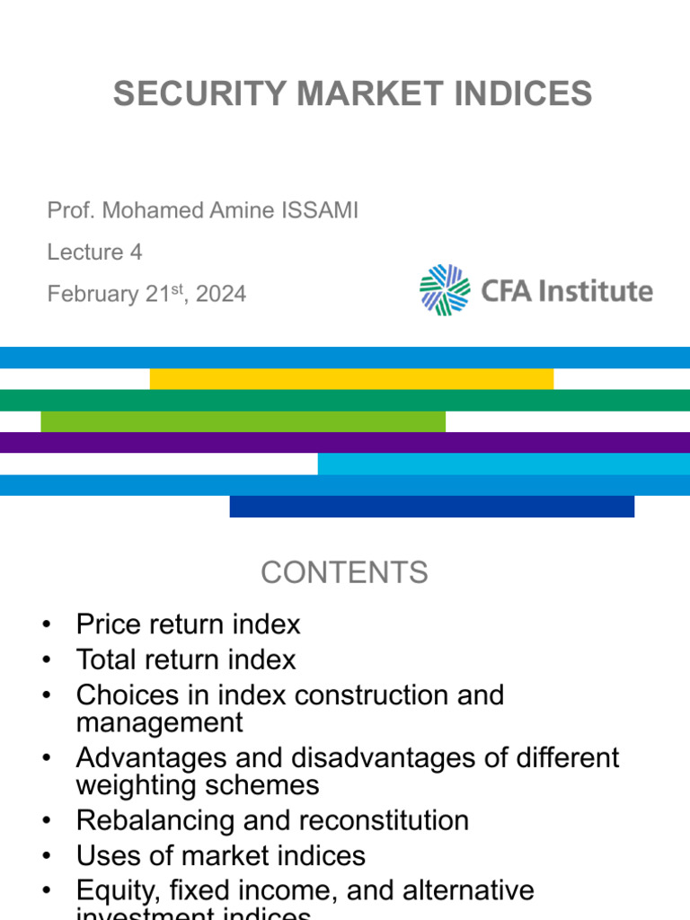 Capital Market Indices | PDF | Stock Market Index | Stocks