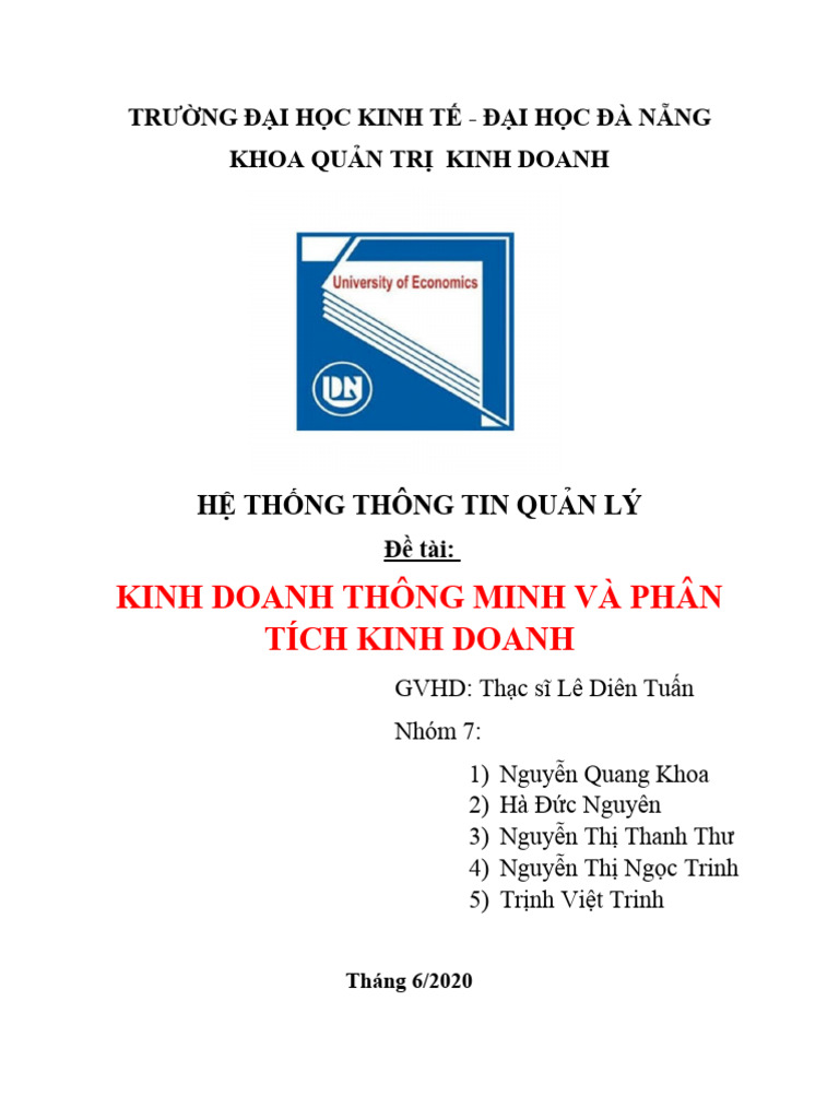 Báo Cáo HTTT 1 | PDF