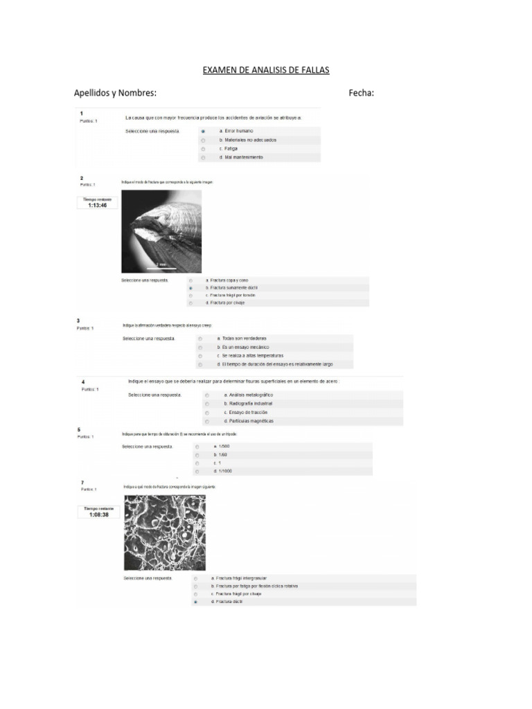 EXAMEN ANALISIS DE FALLAS TECSUP | PDF