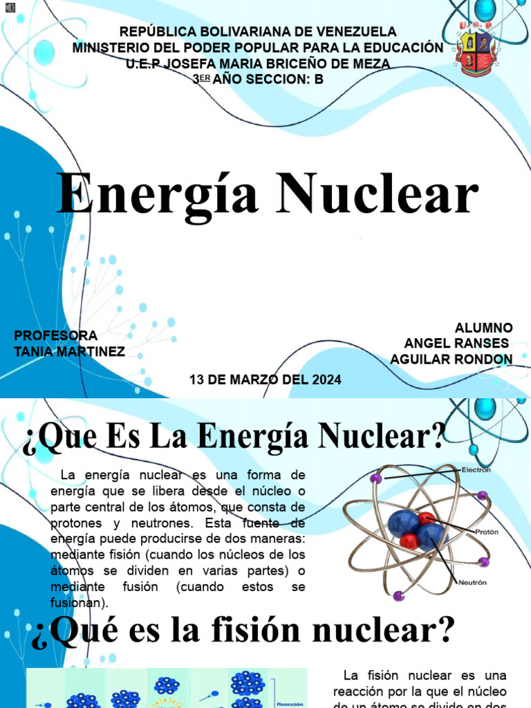 Energia Nuclear | PDF | La energía nuclear | Fisión nuclear