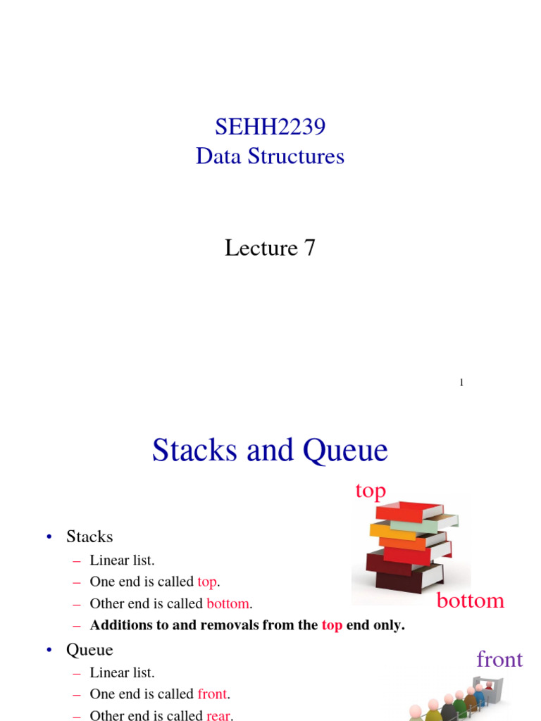 Data Structures: Stacks & Queues | PDF | Queue (Abstract Data Type ...