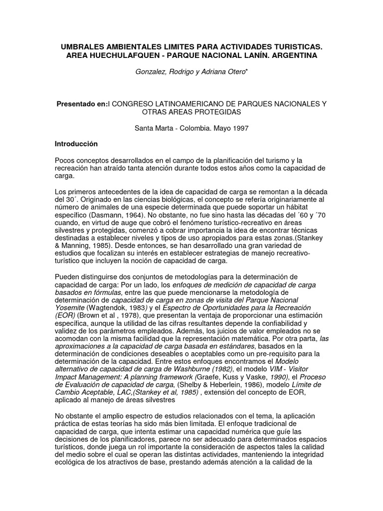 Umbrales Ambientales en Lanín | PDF | Paisaje | Entorno natural