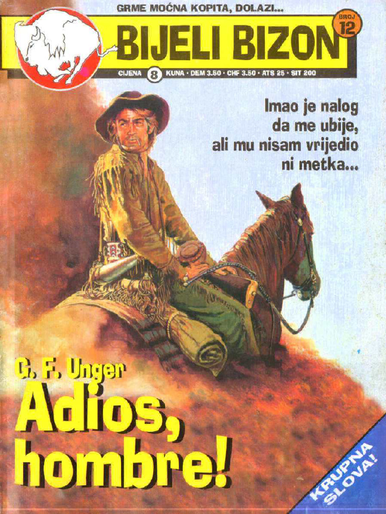 BIJELI BIZON 012. Adios Hombre | PDF