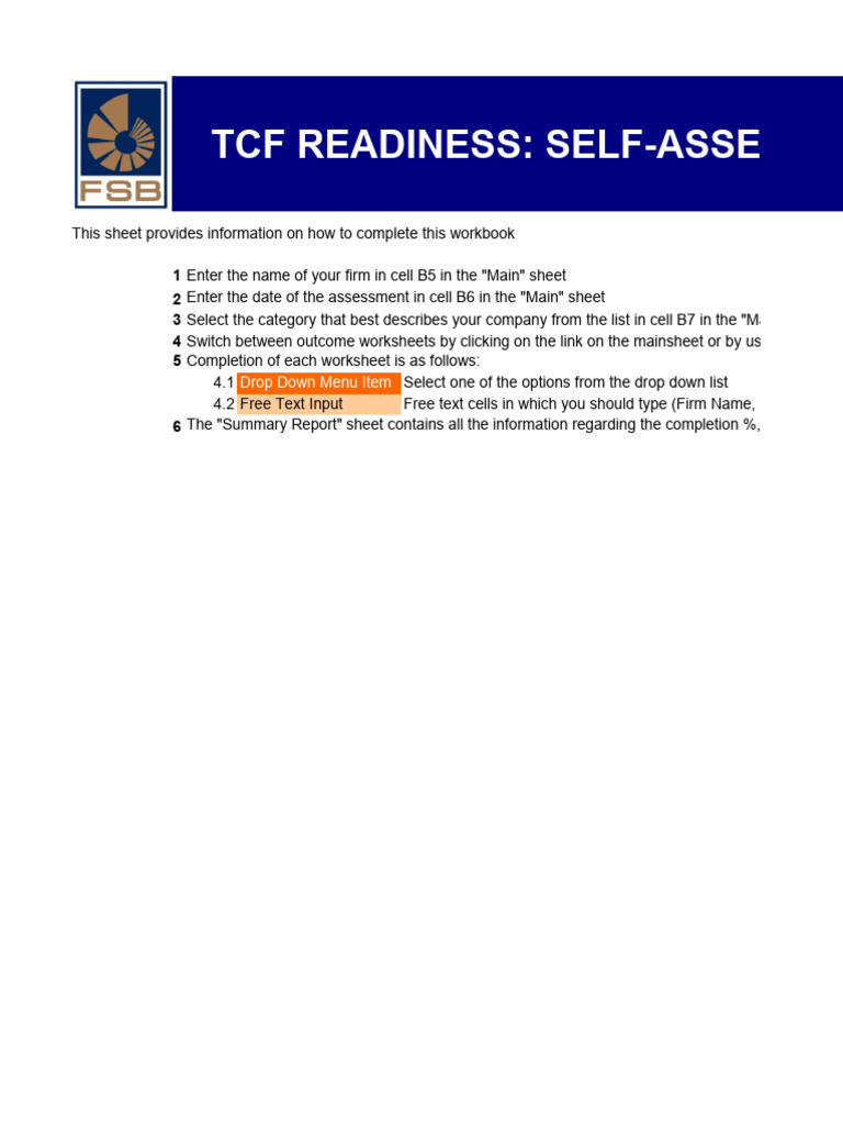TCF Self Assessment | PDF | Risk | Risk Management