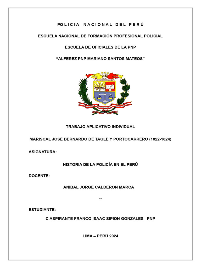 Legado de José Bernardo de Tagle en Perú | PDF | Perú