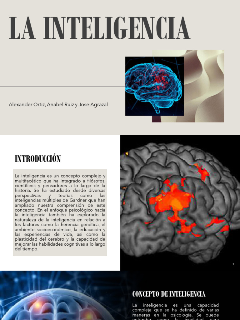 La Inteligencia | PDF | Inteligencia | Escala de inteligencia para adultos de Wechsler