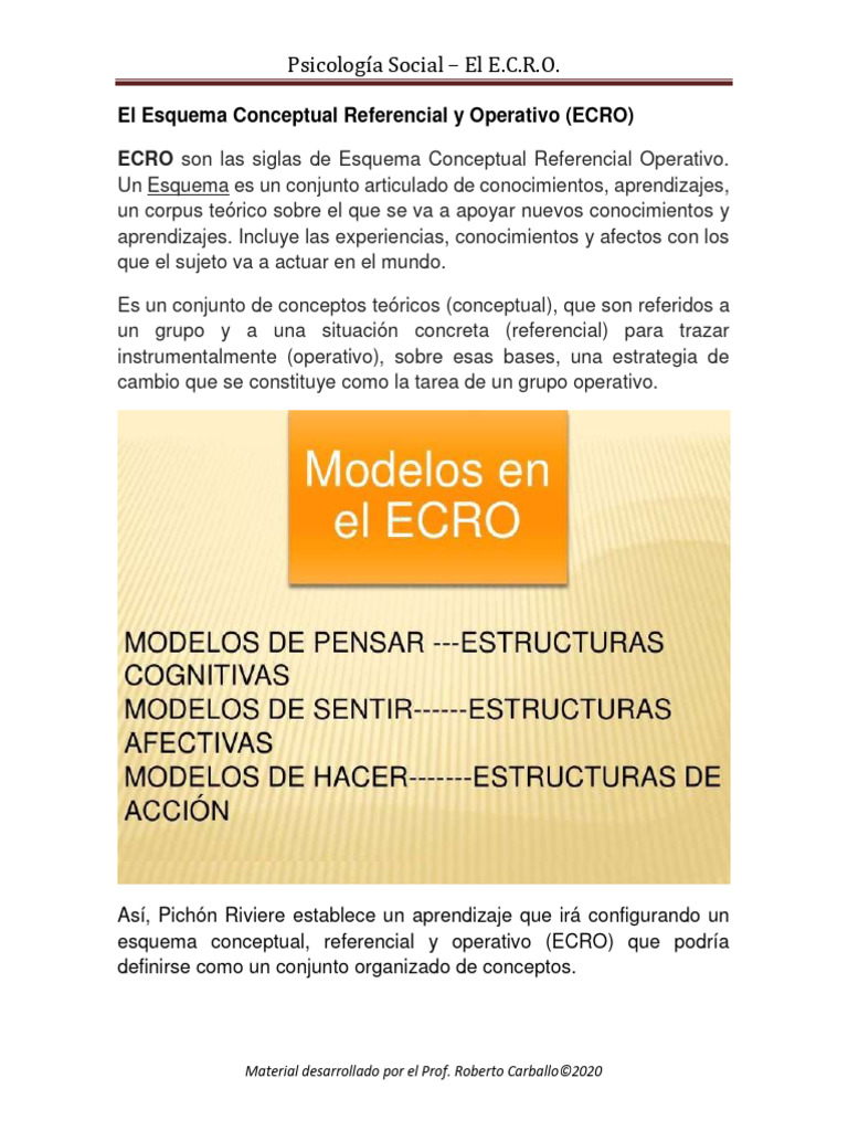 2020 El Ecro | PDF | Sicología | Psicología Social
