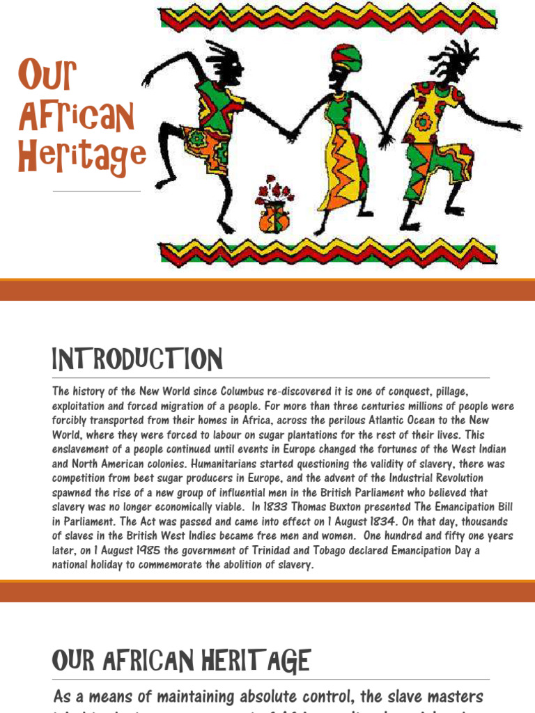 Our African Heritage | PDF | Slavery | Abolitionism
