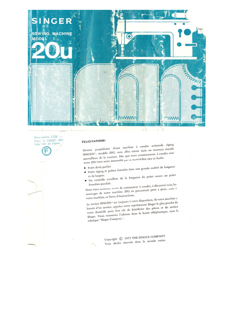 Singer 20 U | PDF