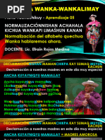 Abecedario Completo en Quechua Collao | PDF | Vocal | Fonética