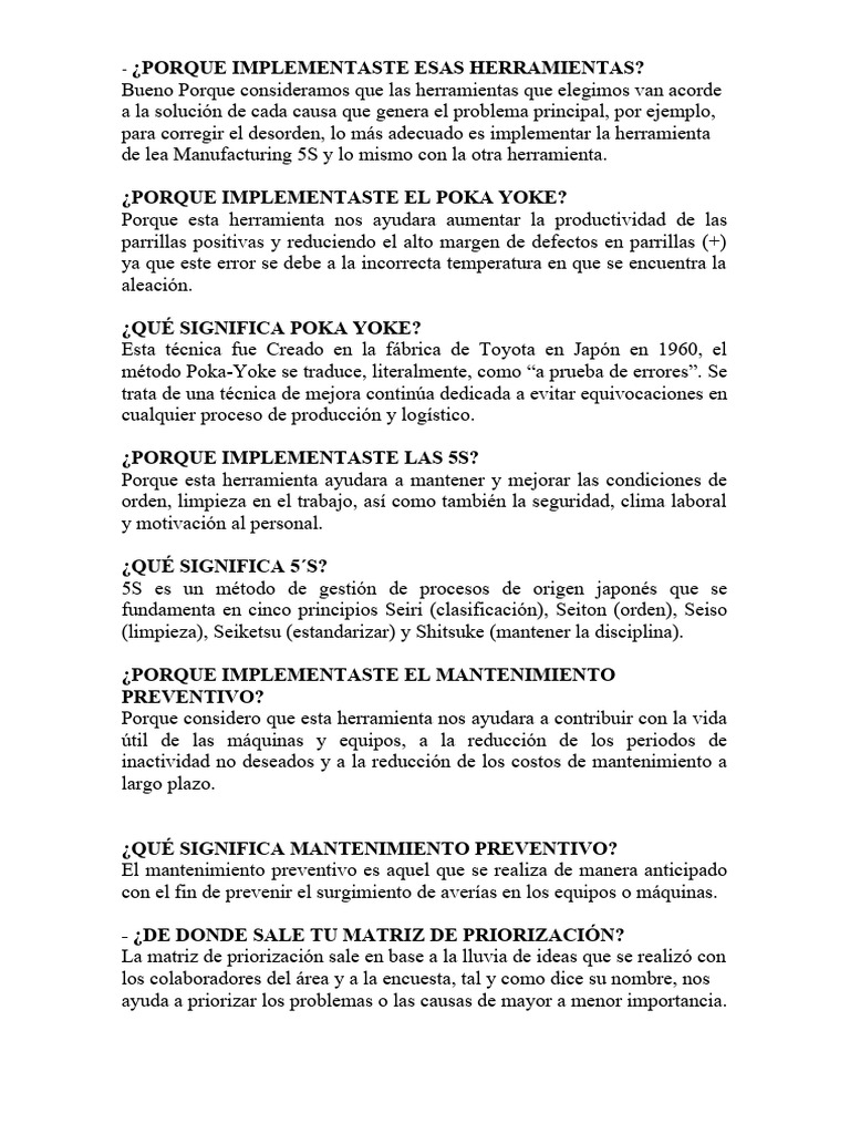 Posibles Preguntas | PDF