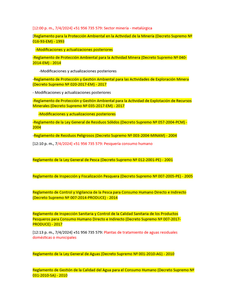 Reglamento Ambiental Hidrocarburos 2014 | PDF | Pesquería | Minería