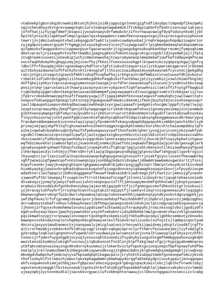 Unreadable Text Document | PDF