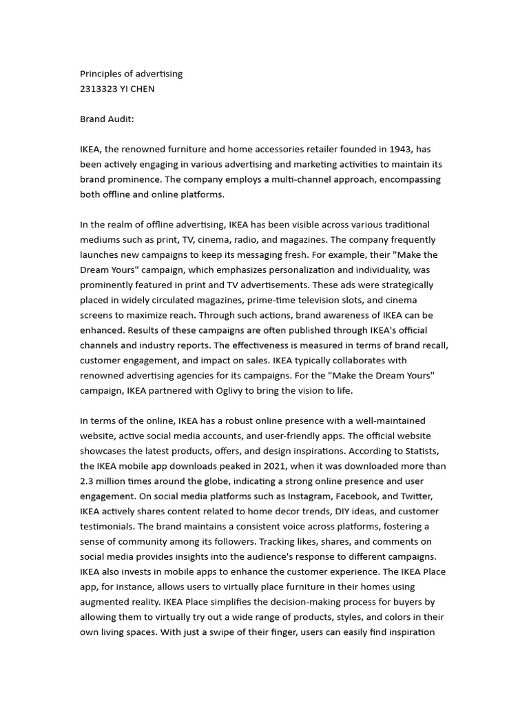 Principles of Advertising | Download Free PDF | Advertising | Brand