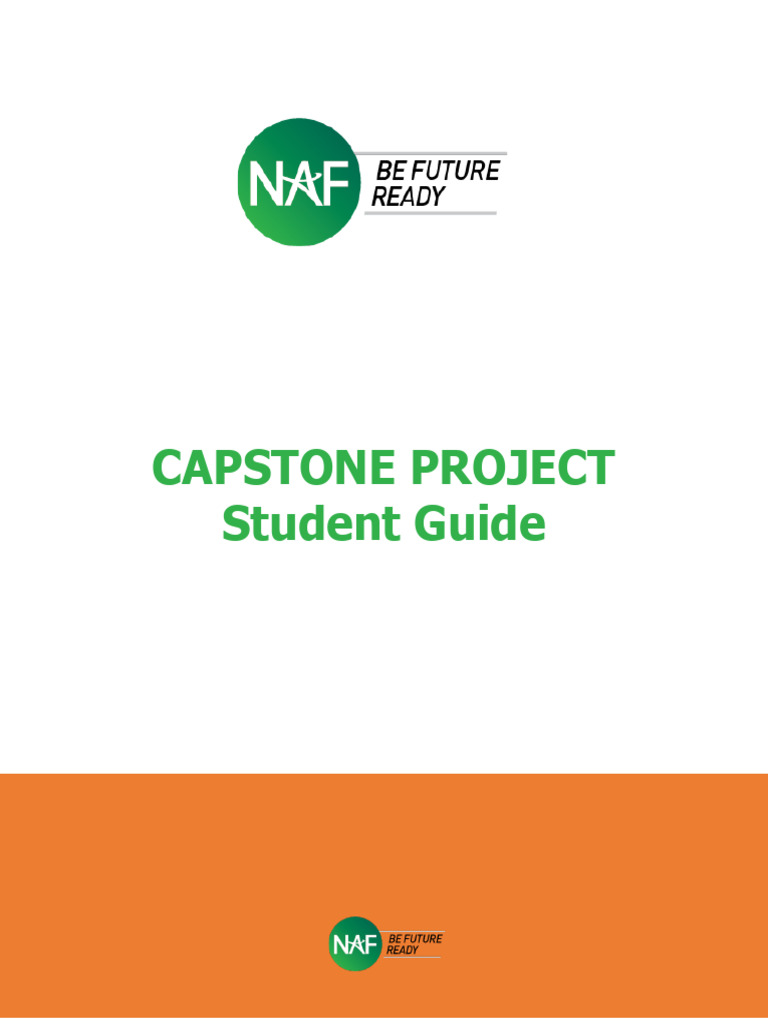Capstone Project Student Manual | PDF | Rubric (Academic) | Critical Thinking