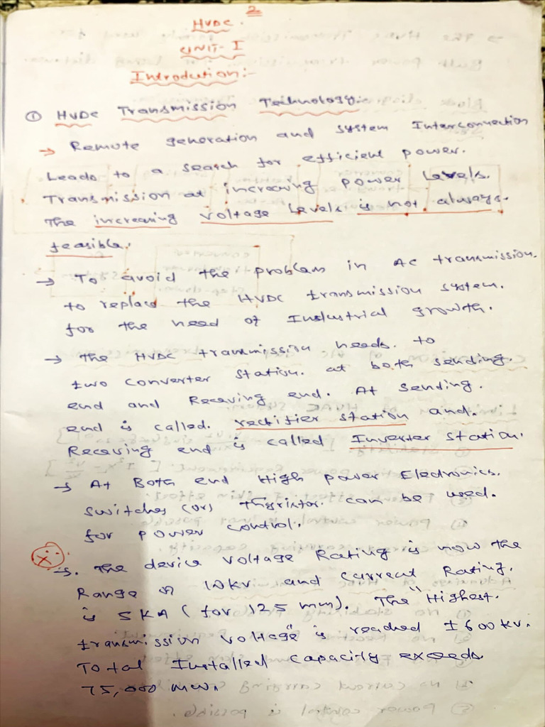 HVDC (Unit 1) Final Sem EEE | PDF