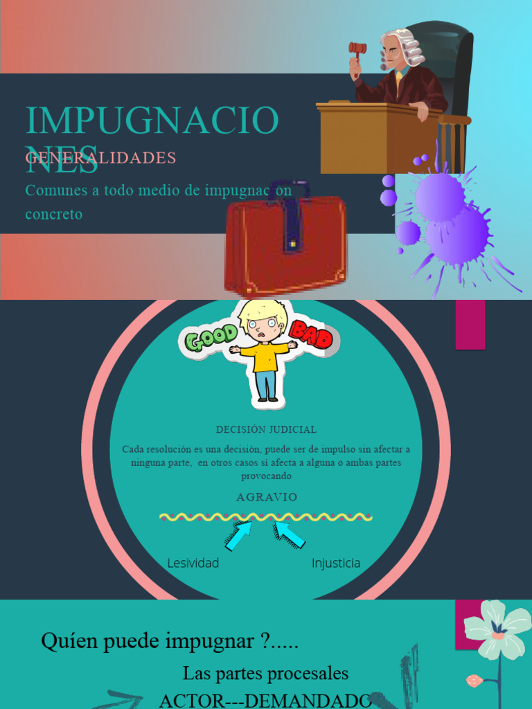 Impugnaciones GENERALIDADES (1era Clase) Correcto CANVA | PDF ...