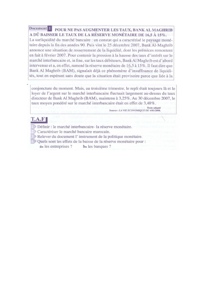 2 Bac Eco Exercice 18 Intervention de L Etat | PDF