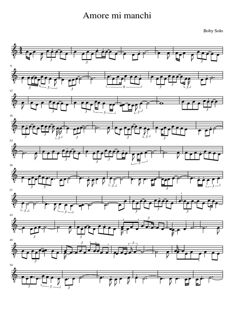 Amore Mi Manchi | PDF