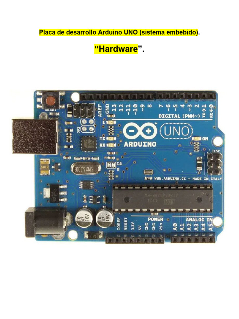 Hardware Arduino Pdf Arduino Señal Analoga