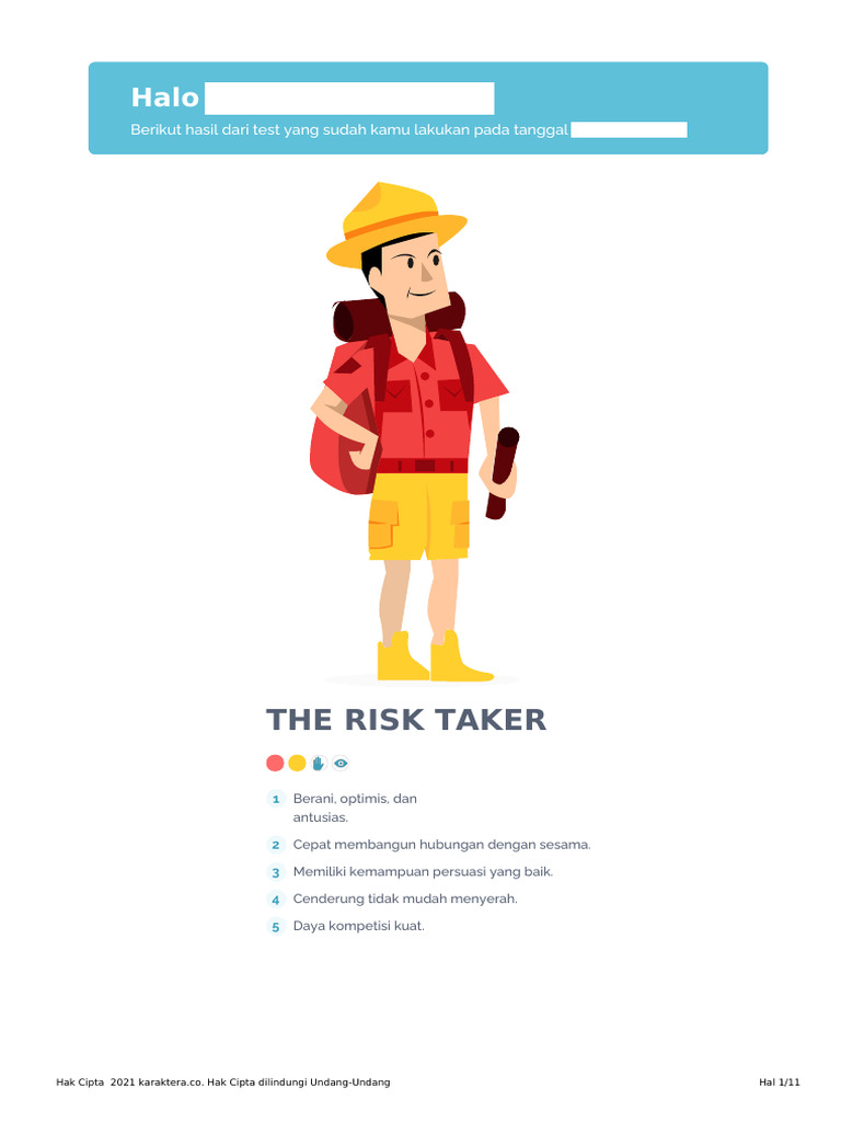 Contoh Hasil Tes Karakter dan Talent | PDF