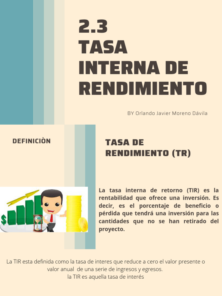 Cálculo de la Tasa Interna de Retorno | PDF | Tasa interna de retorno | Economias