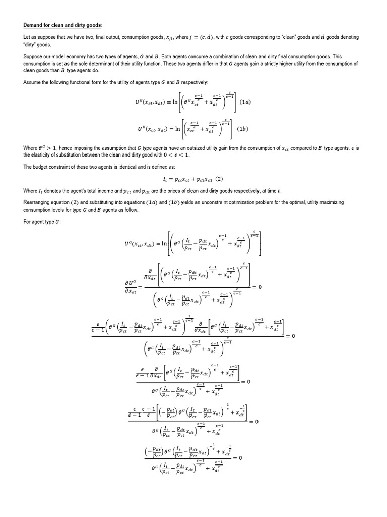 Clean & Dirty Schumpeterian Economic With Good and Bad Agents Model ...