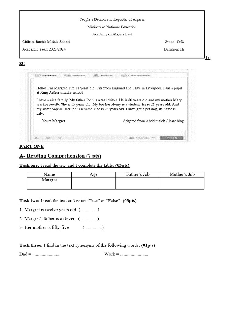 Second Exam 1st Year | PDF