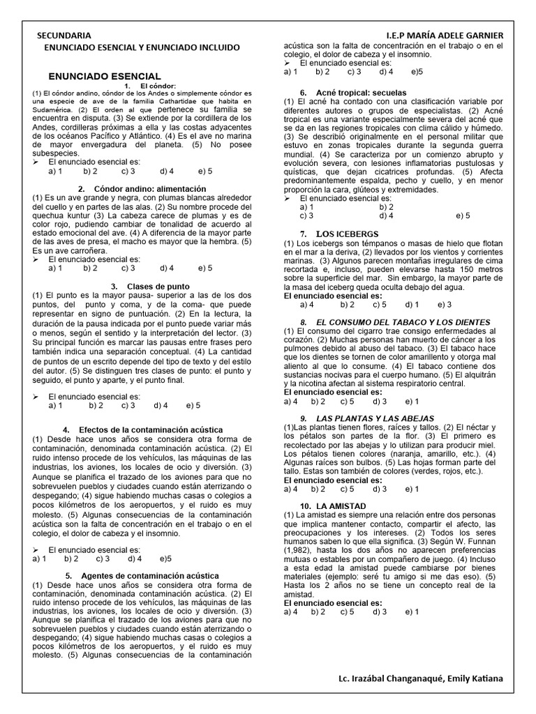 3ero de Secundaria | Descargar gratis PDF | Diabetes | Selva amazónica 3ero de Secundaria | Descargar gratis PDF | Diabetes | Selva amazónica