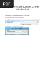 Guía de Instalación VPN FortiClient | PDF | Red privada virtual | Transport Layer Security