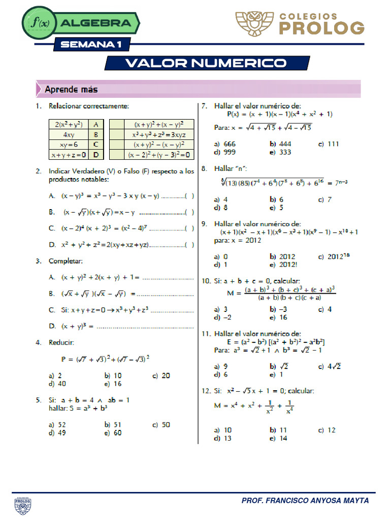 Prolog - 6°Prim-1°Sec - Teoría - Práctica | PDF