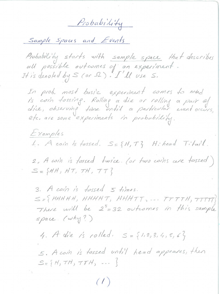 Lecture Notes -Week 1 and 2 | PDF