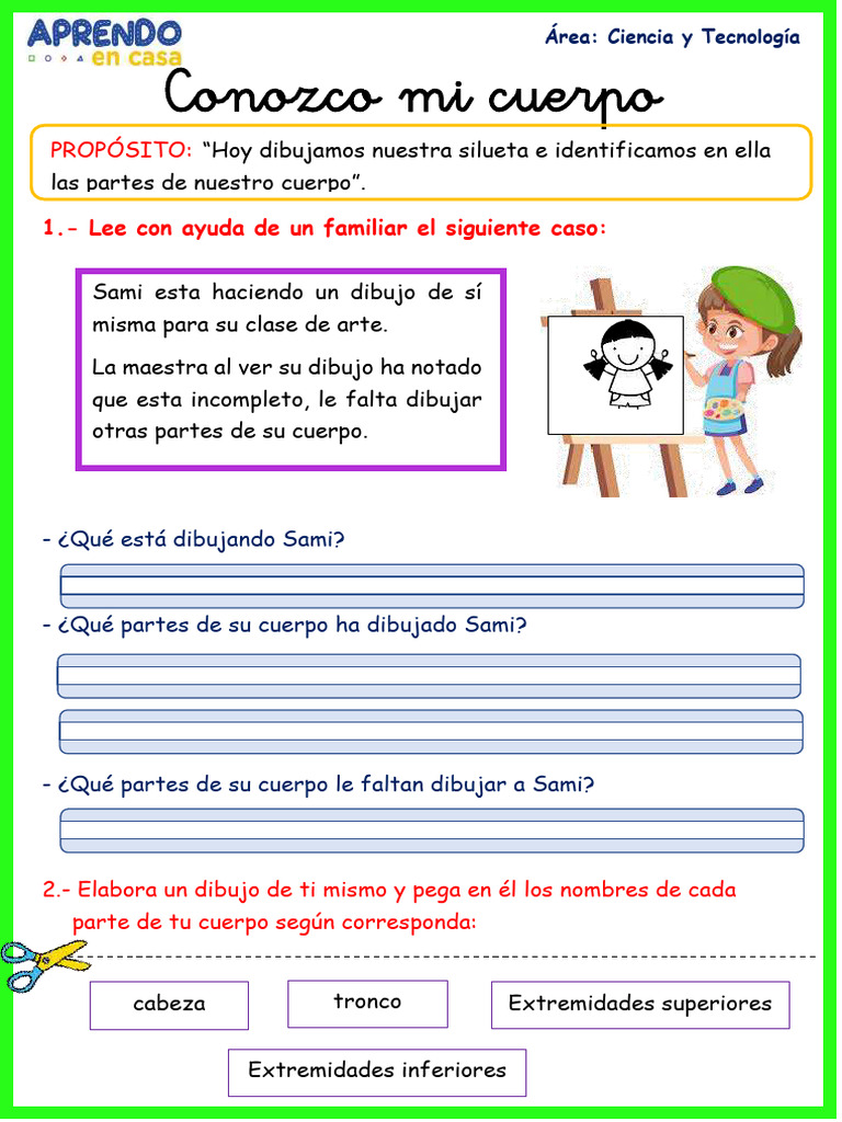 FICHA Conozco mi cuerpo | PDF FICHA Conozco mi cuerpo | PDF