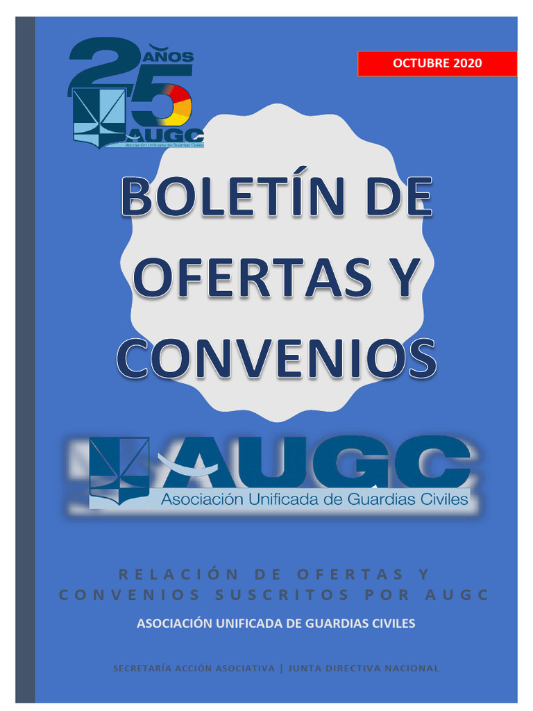 Augc Boletin Ofertas Convenios 2020 10 | PDF | Agencia de viajes | Hotel