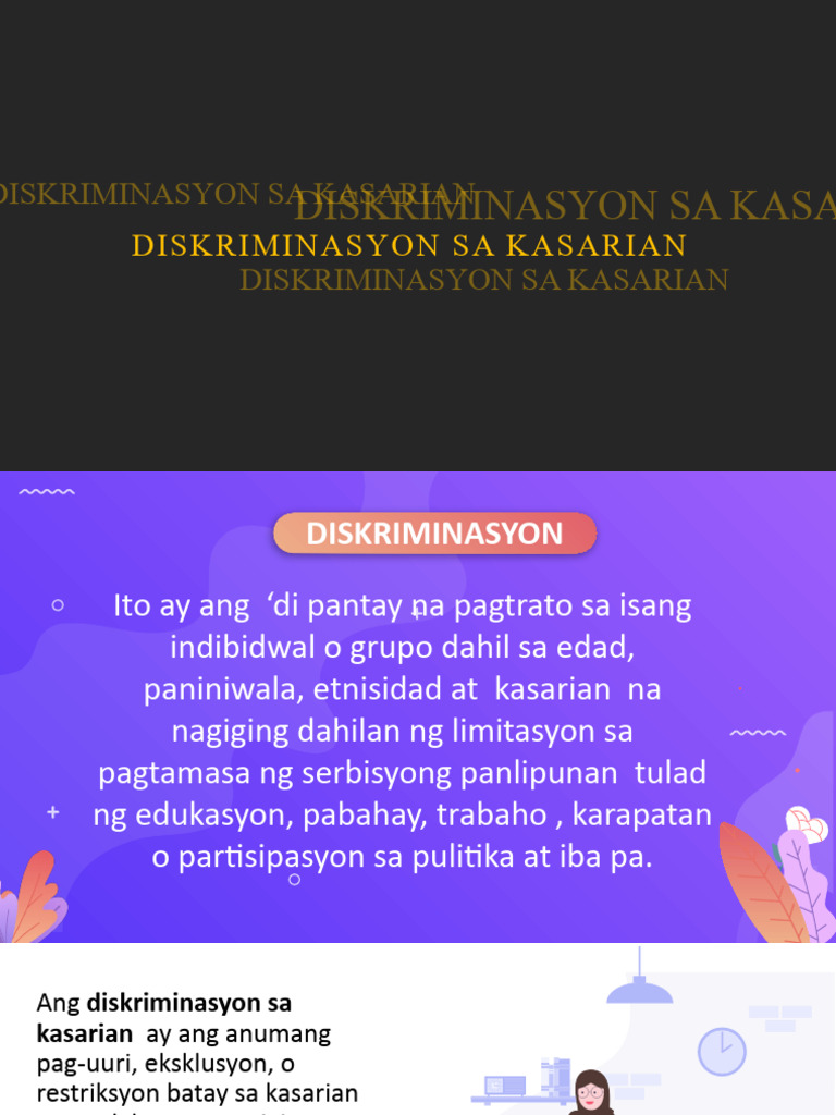 Diskriminasyon Sa Kasarian | PDF