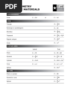STAAR Geometry Formula Reference Chart | PDF