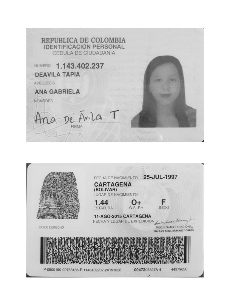 Cedula Ana Deavila | PDF